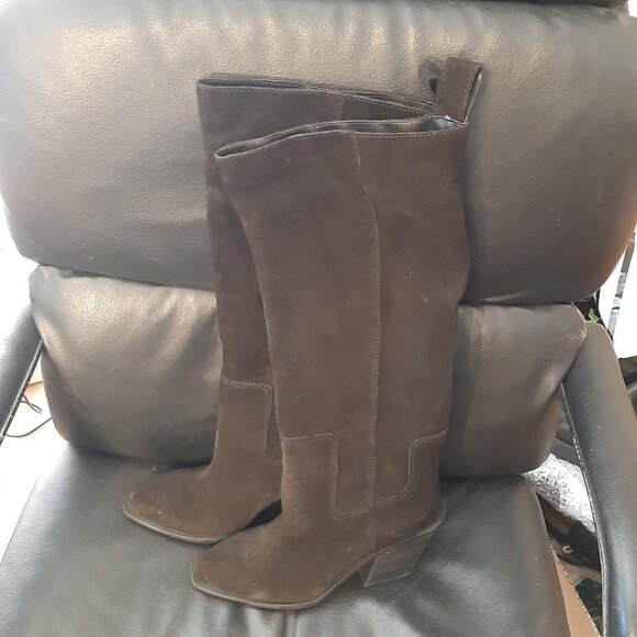 Steve Madden | Shoes | New Steve Madden Seven Suede Knee High Western ...